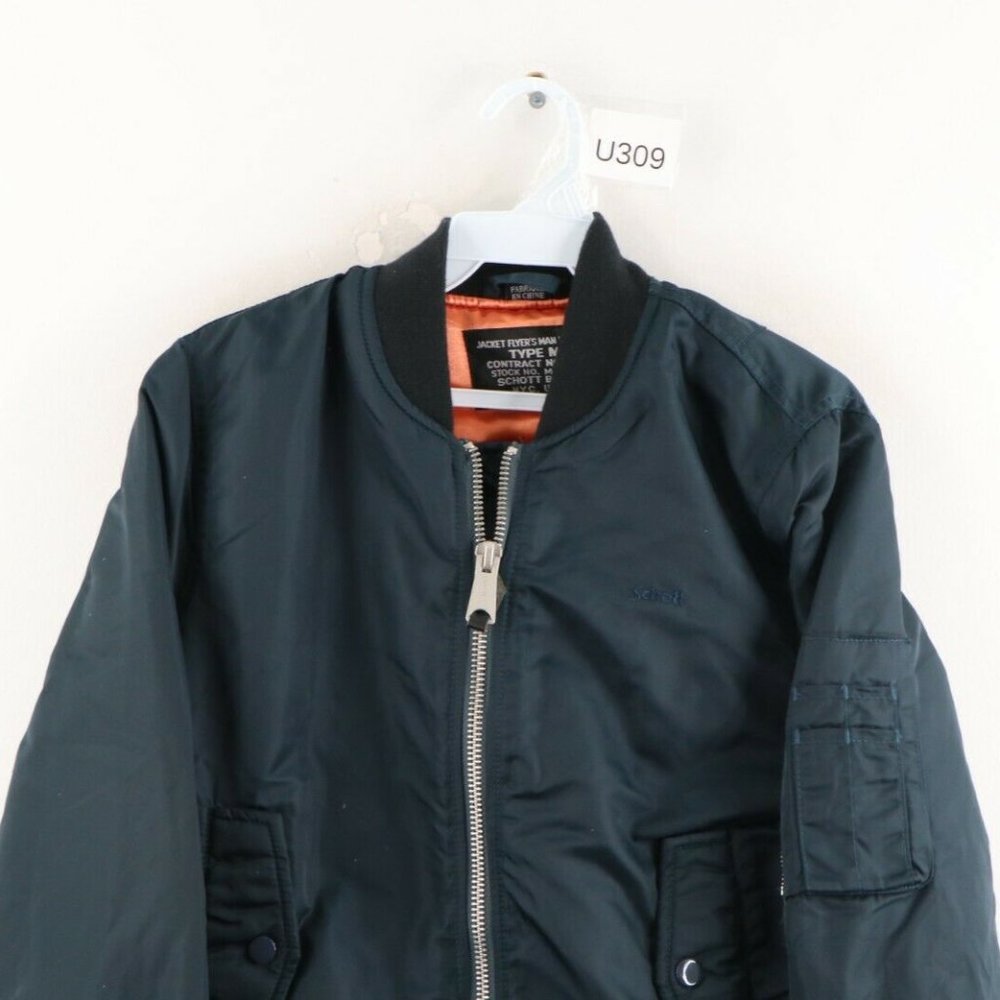 Vtg Schott Bros Type Ma-1 Flight Bomber Jacket - Gem